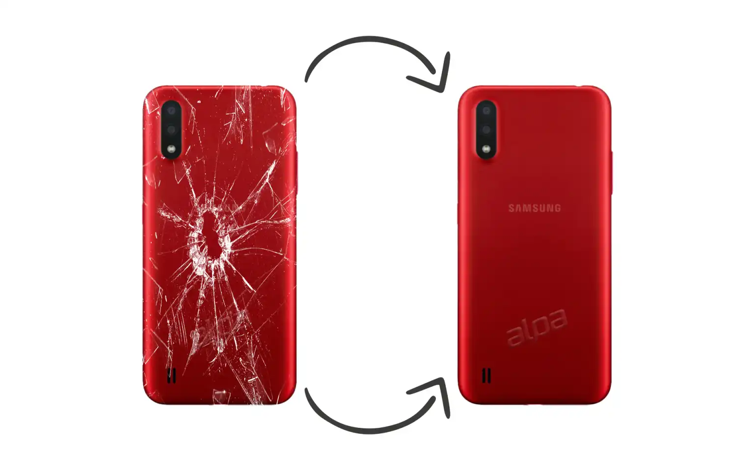 Samsung Galaxy A01 Arka Cam Değişimi Fiyatı | ALPA Tamir Merkezi