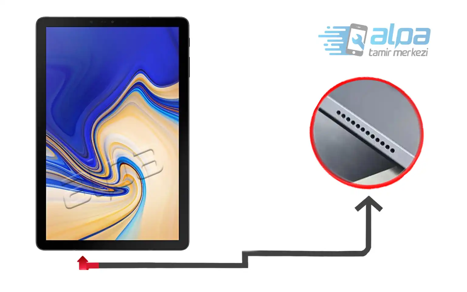 Samsung Galaxy Tab S4 SM-T830 Hoparlör Değişimi Fiyatı | ALPA Tamir Merkezi