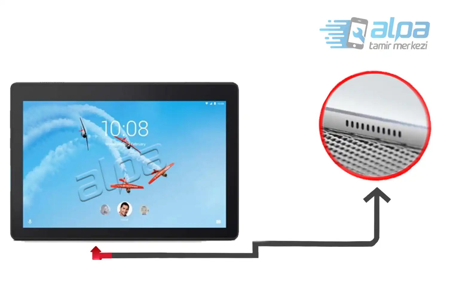 Lenovo Tab E10 Hoparlör Değişimi Fiyatı | ALPA Tamir Merkezi