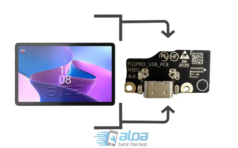 Lenovo Tab P11 Pro Şarj Soketi Değişimi | ALPA Tamir Merkezi